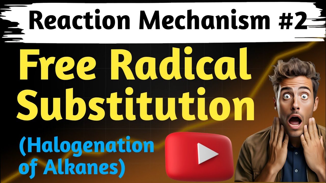 free radical substitution | halogenation of alkanes | reaction ...