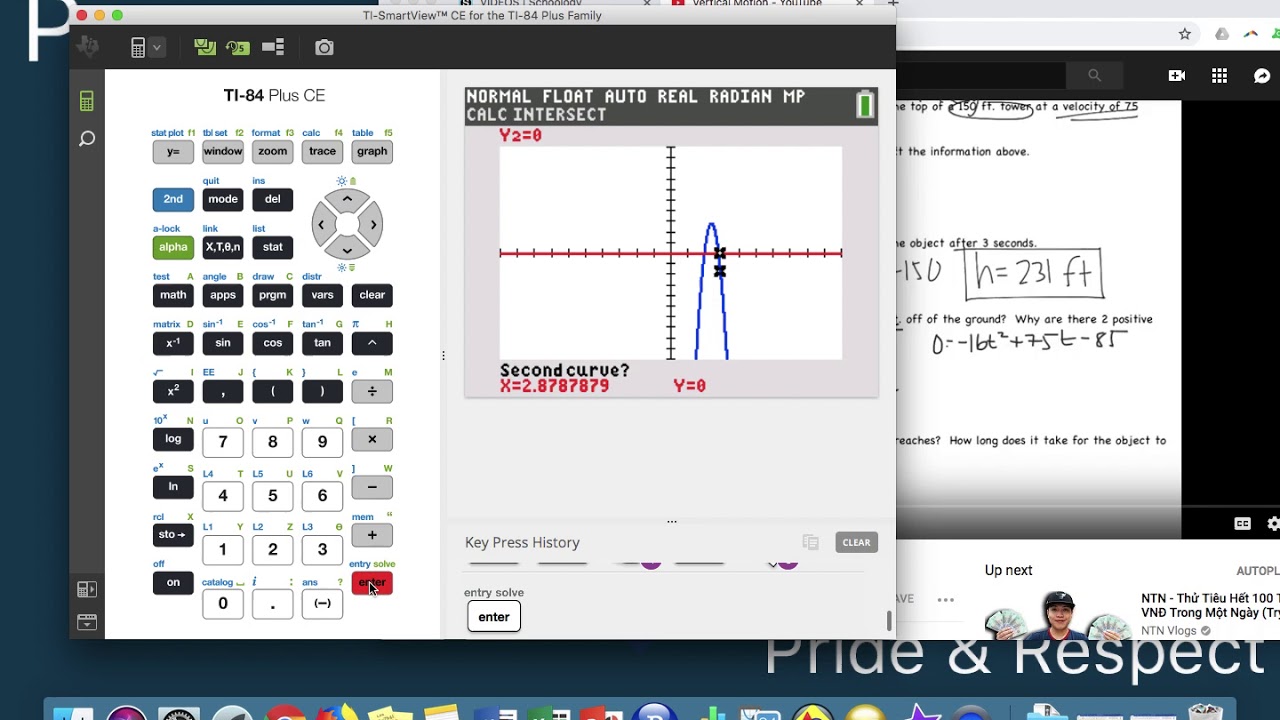Optional Vertical Motion Video (Calculator) - YouTube