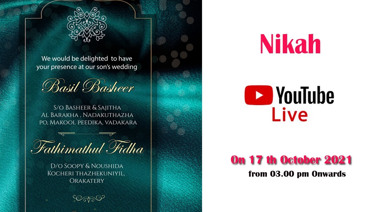 Basil Basheer & Fathimathul Fidha - YouTube