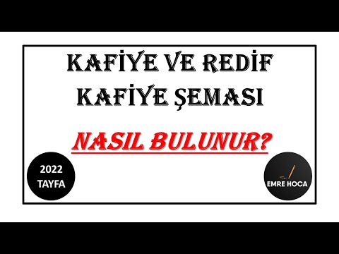Kafiye ve Redif Nasıl Bulunur? #aytedebiyat #kafiye #redif