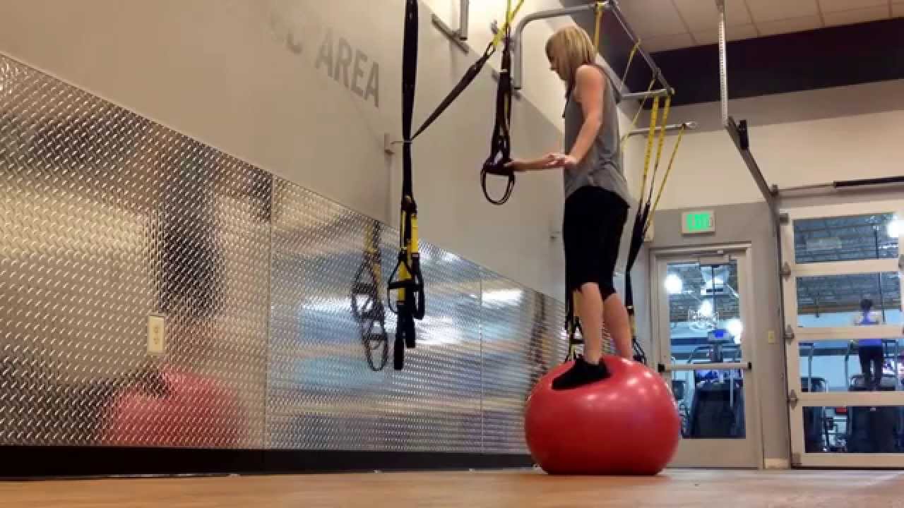 Physio Ball Balance - YouTube