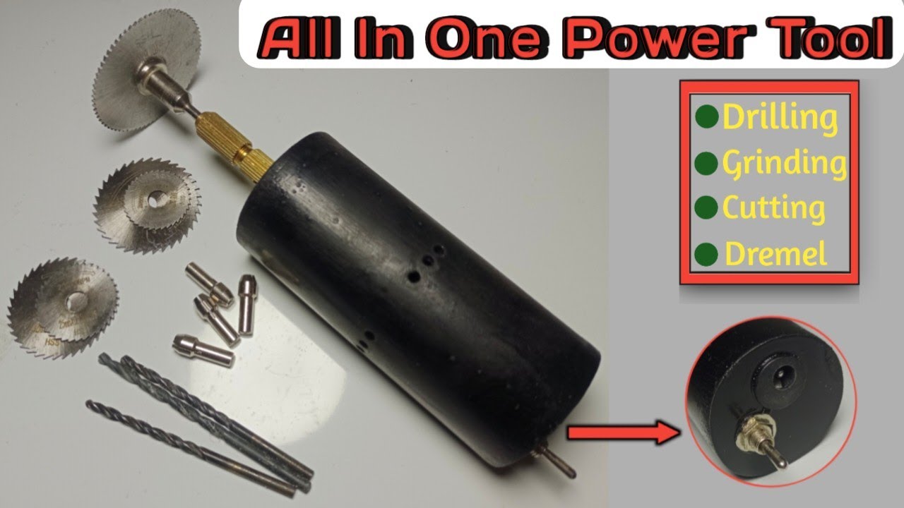 how to make powerful drill Machine at home / from PVC Pipe / mini drill ...