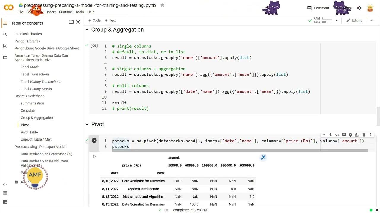 Belajar Cepat! Meringkas Data dengan Google Colab untuk Pivot Table ...