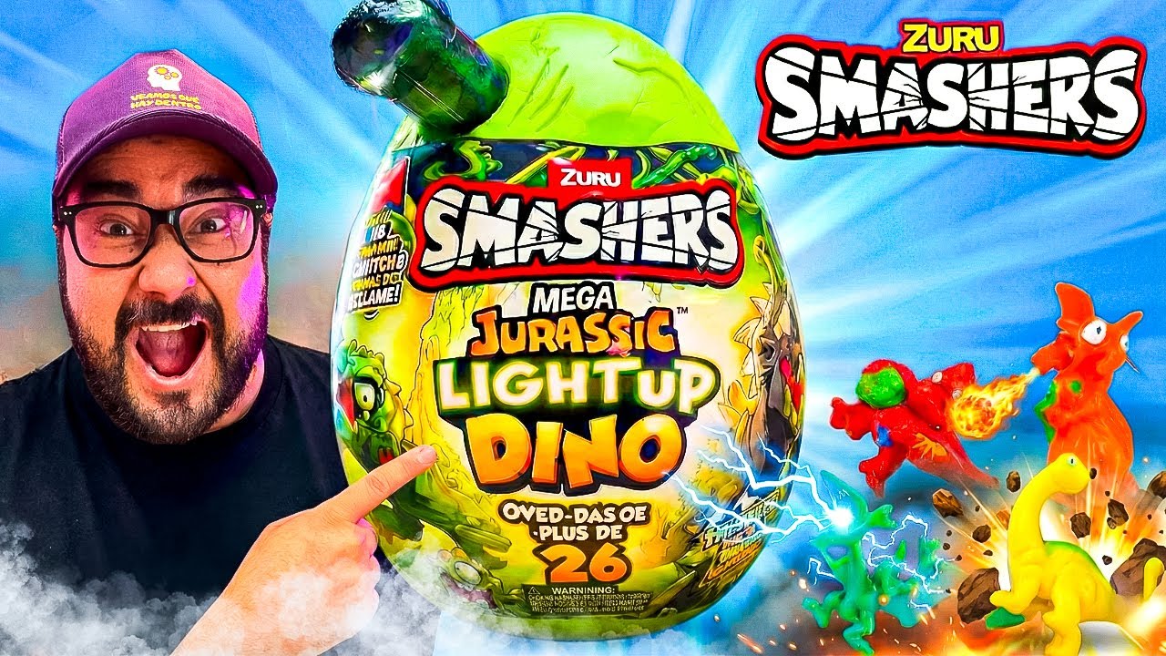 Abro HUEVO SORPRESA de DINOSAURIO RADIOACTIVO 🎁 Zuru Smashers Dino Egg ...