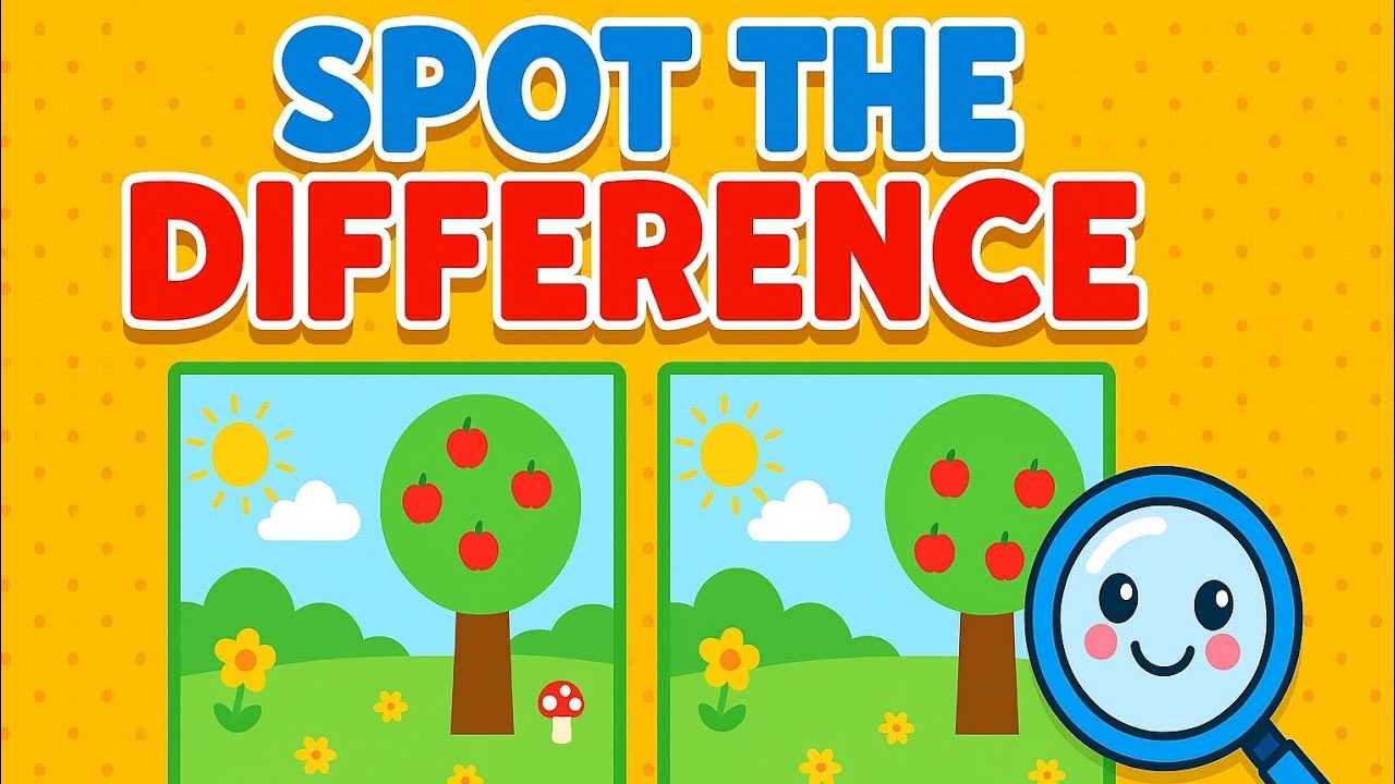 Spot the Difference Challenge for Kids | Fun Visual Game! - YouTube