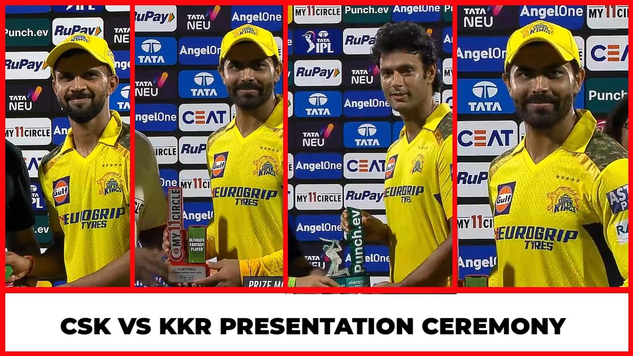 IPL 2024 Award Ceremony | CSK Vs KKR Presentation Ceremony | CSK Vs KKR ...