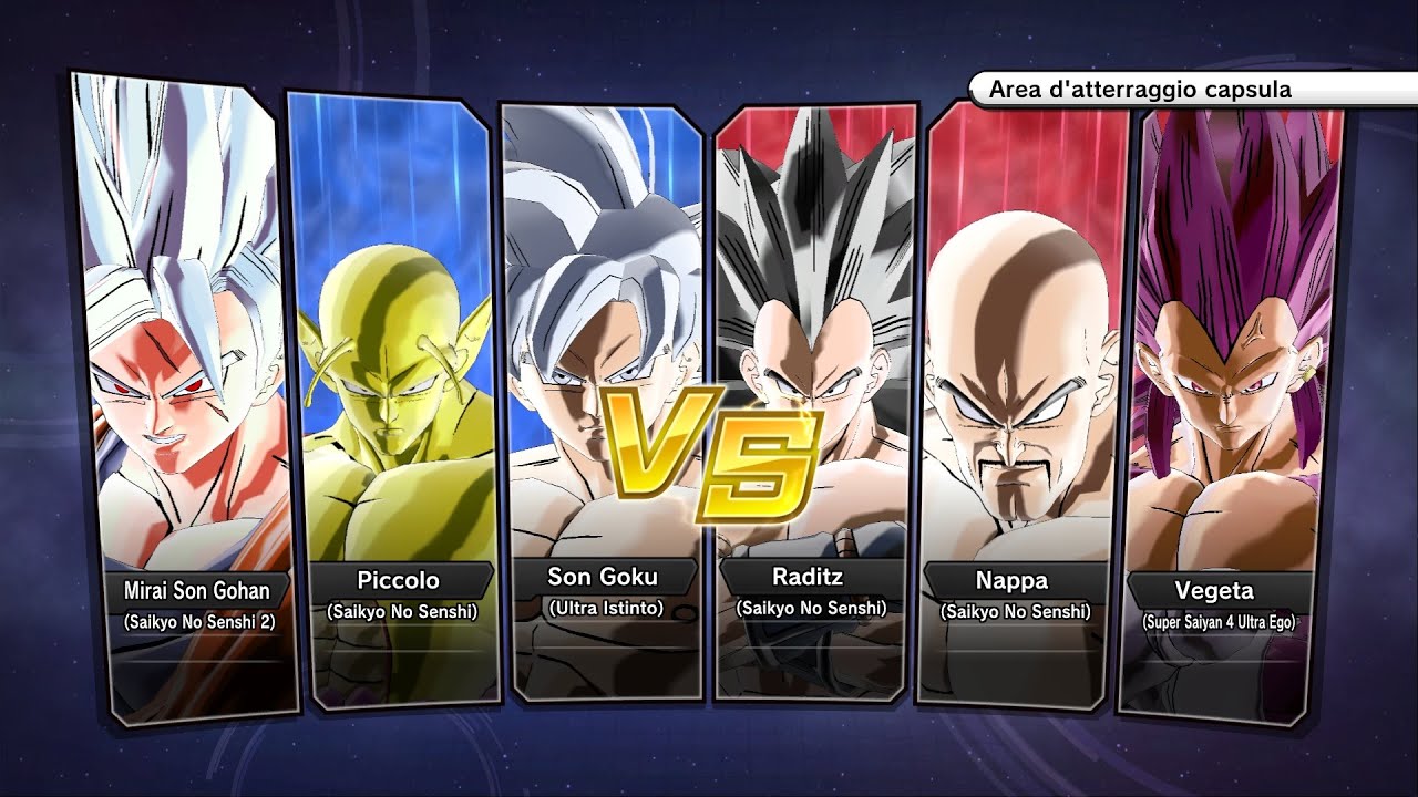 XV2 (PC): Goku UI/Piccolo SNS/Mirai Gohan SNS2 vs Raditz SNS/Nappa SNS ...