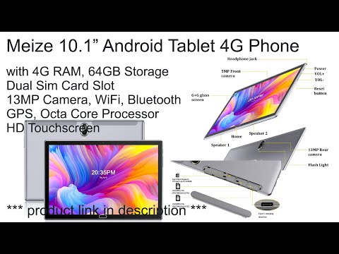 Unbox & Setup: Meize 4G Phone 10.1" Tablet Android 10.0 Dual Sim 13MP ...