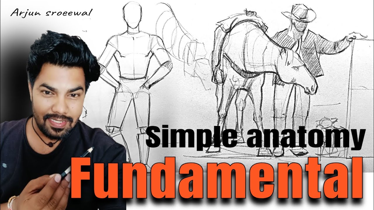 Simple anatomy Fundamental tutorial for beginners || figure drawing ...