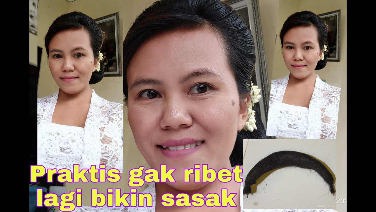 Cara pasang Sanggul Bali Dengan Sasak Jadi - YouTube