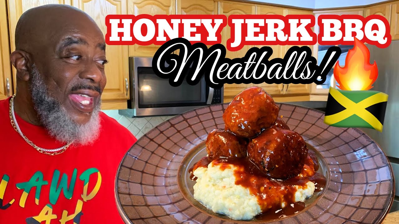 How to make Honey Jerk BBQ Meatballs & Cauliflower MASHED! | Deddy's ...