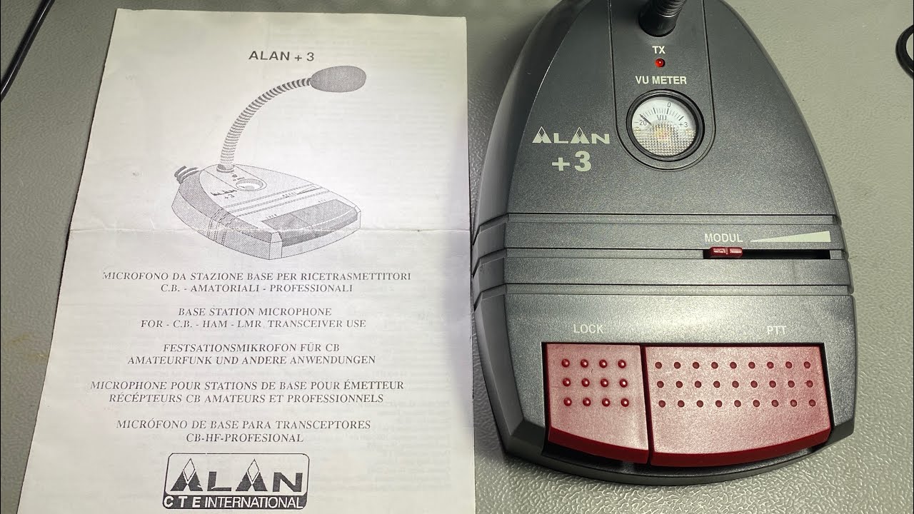 🎙 ALAN +3 🎙 RARE DESKTOP MIC from the 90s - YouTube