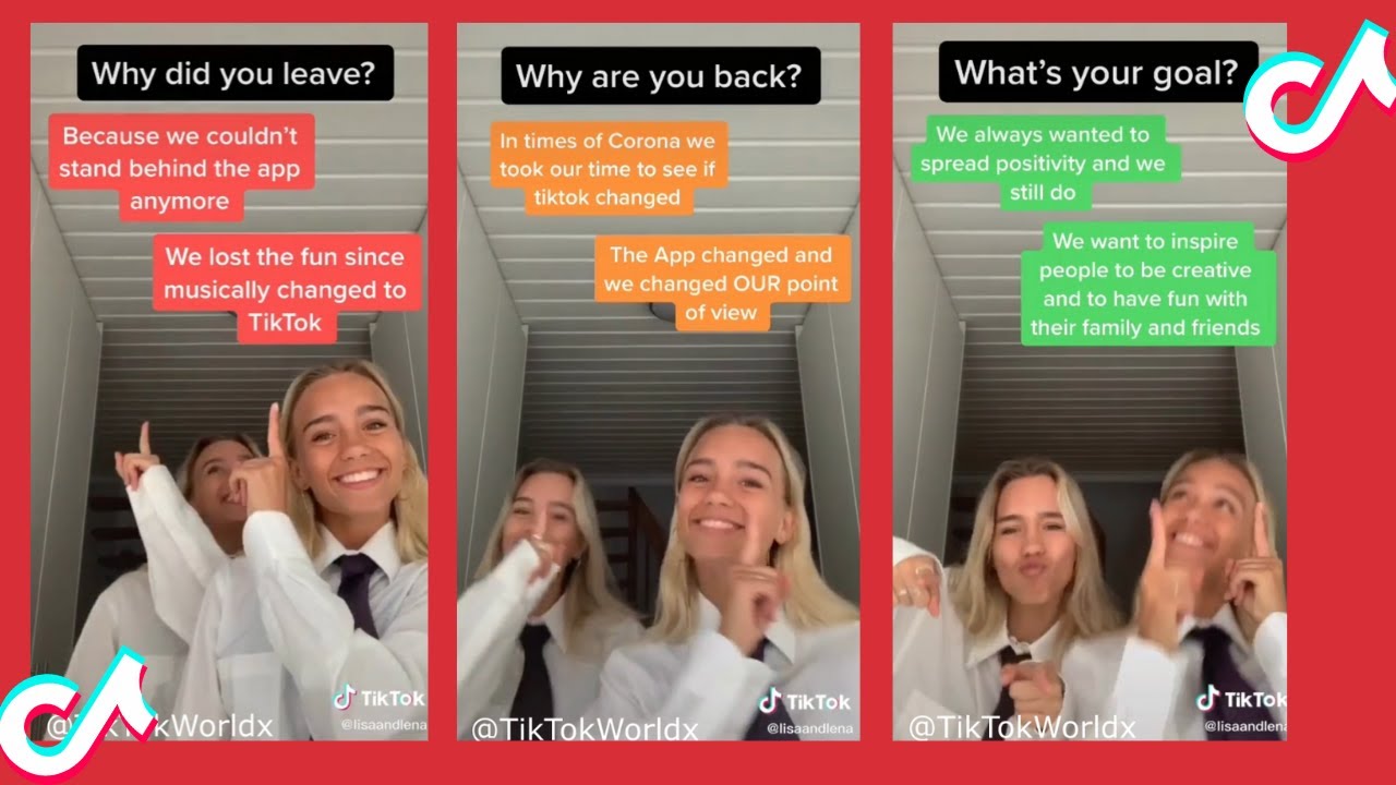 Welcome back Lisa and Lena on tiktok. Where did they go and why? Intro ...