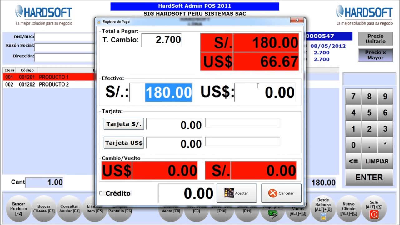 Caja Registradora Computarizada Software Punto de Venta - YouTube