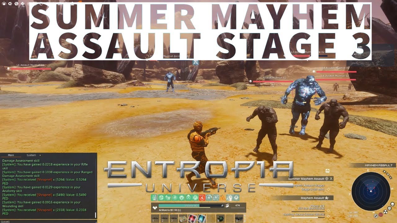 Summer Mayhem Assault Stage 3 Entropia Universe - YouTube