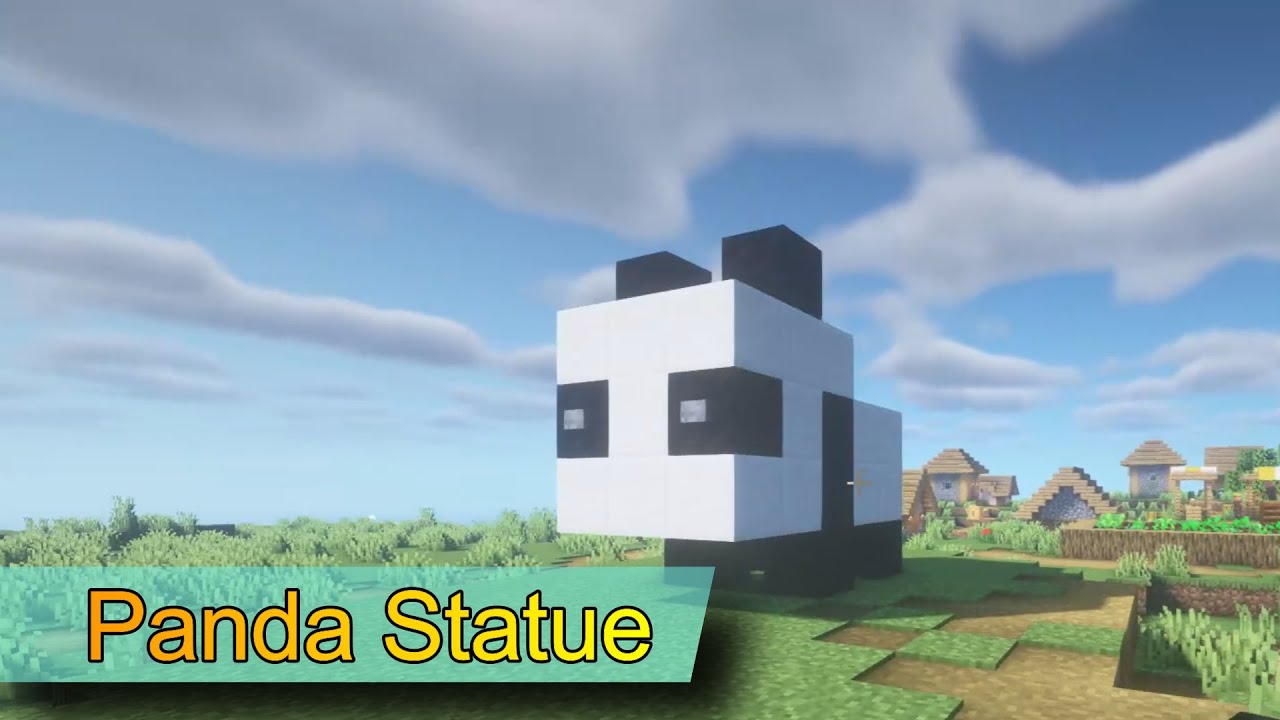 Wie baut man eine Statue in Minecraft I Minecraft Statue bauen I Panda ...