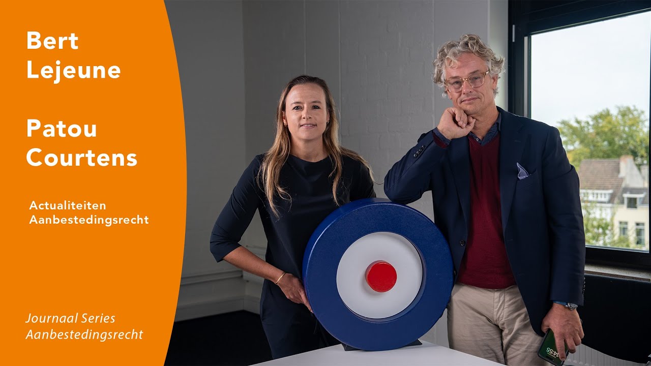 Journaal Aanbestedingsrecht: Bert Lejeune en Patou Courtens - YouTube