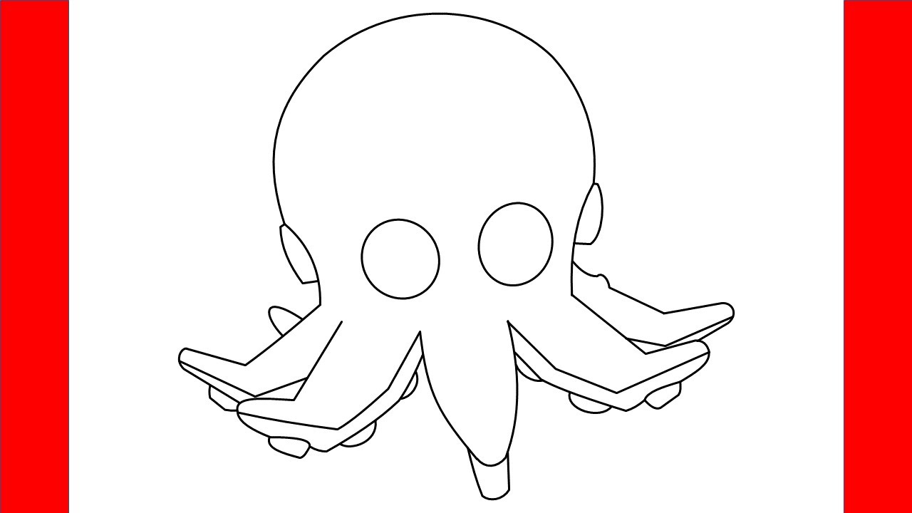 How To Draw Octopus From Roblox Adopt Me - Step By Step Drawing - YouTube