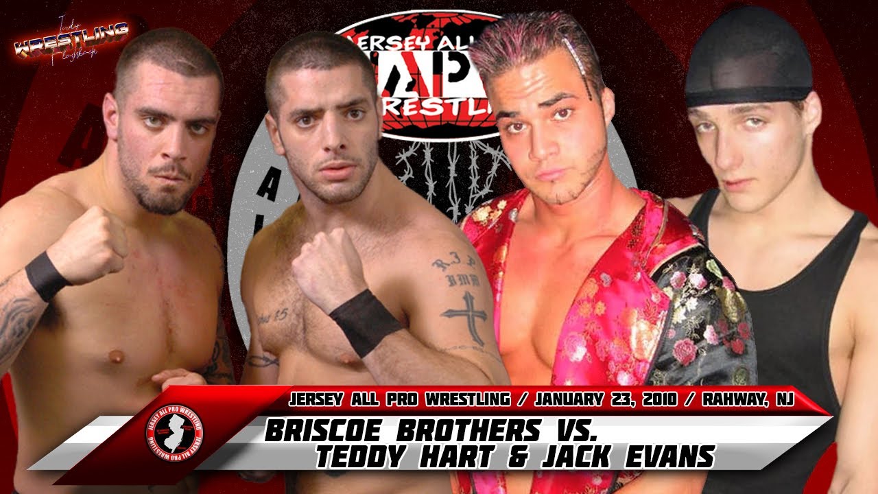 The Briscoe Brothers vs. Teddy Hart & Jack Evans - Jersey All Pro ...