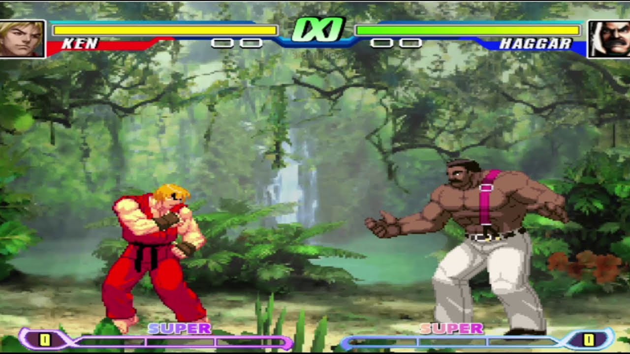 Ken VS Haggar I Marvel VS Street Fighter I SF I Mugen - YouTube