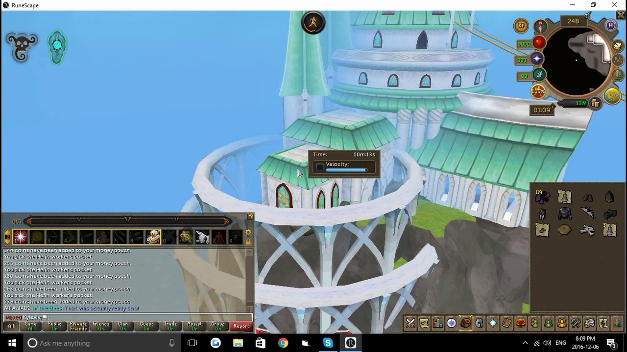 easy hefin agility (afk agility in runescape) - YouTube