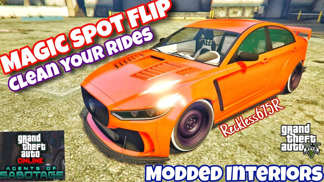 Working 💯 Magic Spot Flip GTA5 Tutorial Car to Car Merge Glitch Clean ...