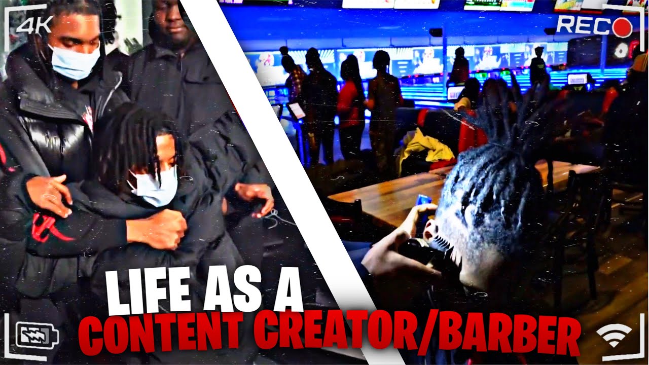 DAY IN THE LIFE AS A CONTENT CREATOR BARBER - YouTube