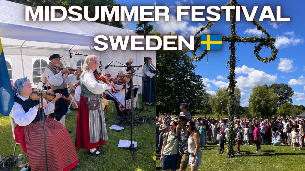 Midsummer celebration in SWEDEN 🇸🇪 | Traditional Swedish Midsommar ...