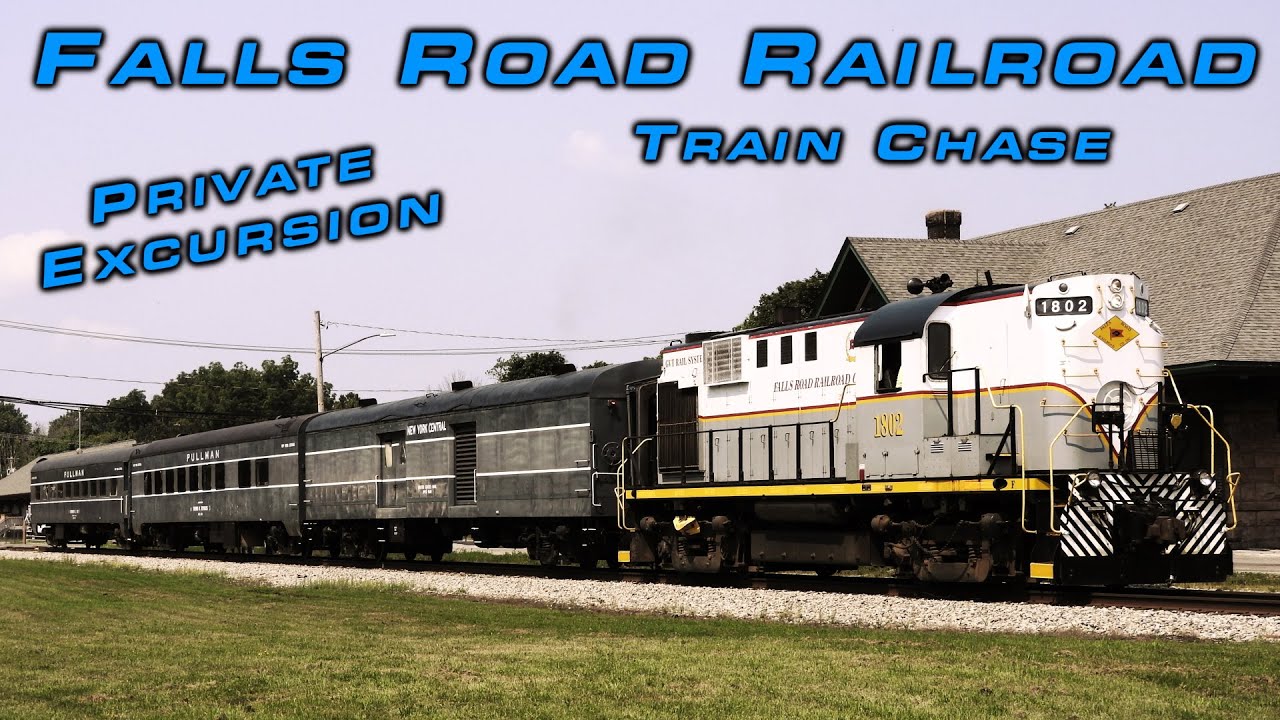 Chasing a Private Charter Railfan Excursion on the Falls Road Railroad ...