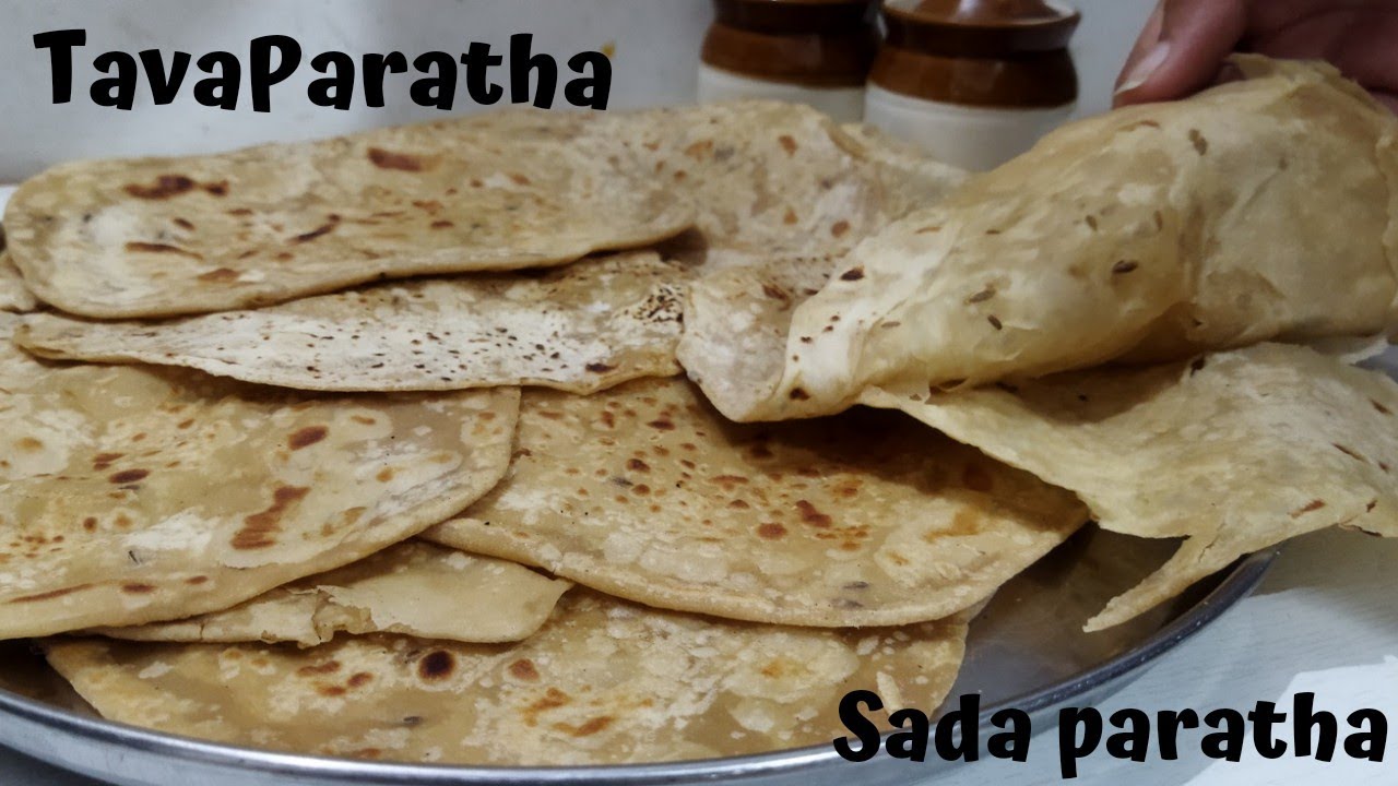 Plain Paratha Racipe in Hindi/सादा पराठा/तवा पराठा/Sada paratha Banane ...