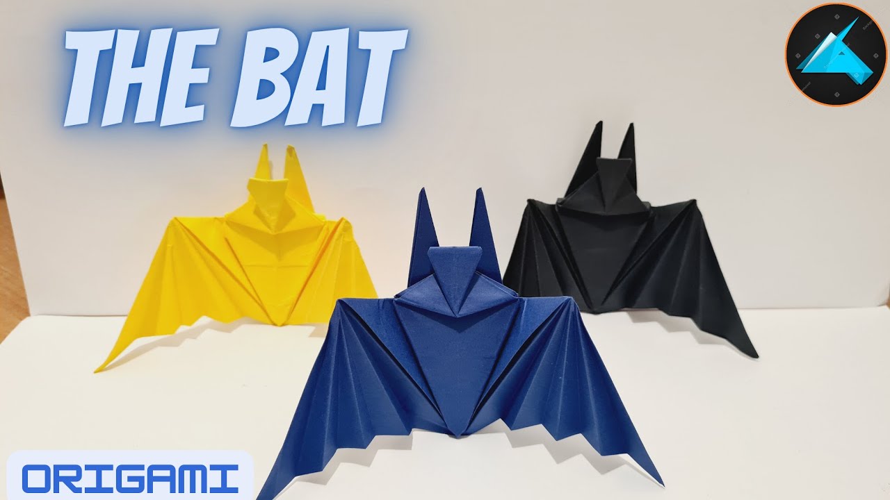 How to fold paper Bat 🦇 Decorations - YouTube
