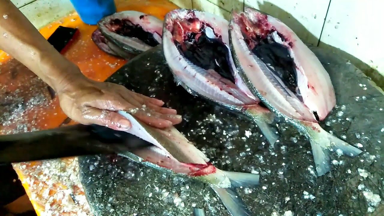 Amazing Fish Cutting Keterampilan Potong Ikan Bandeng Yang Mengagumkan ...