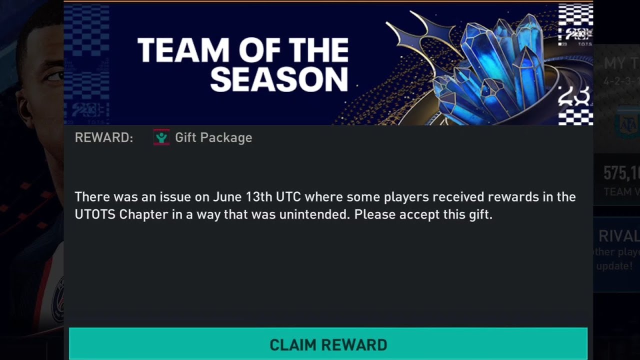 FIFA MOBILE : FREE Compensation Reward From EA 112 x 1 + 114 x 1 - YouTube