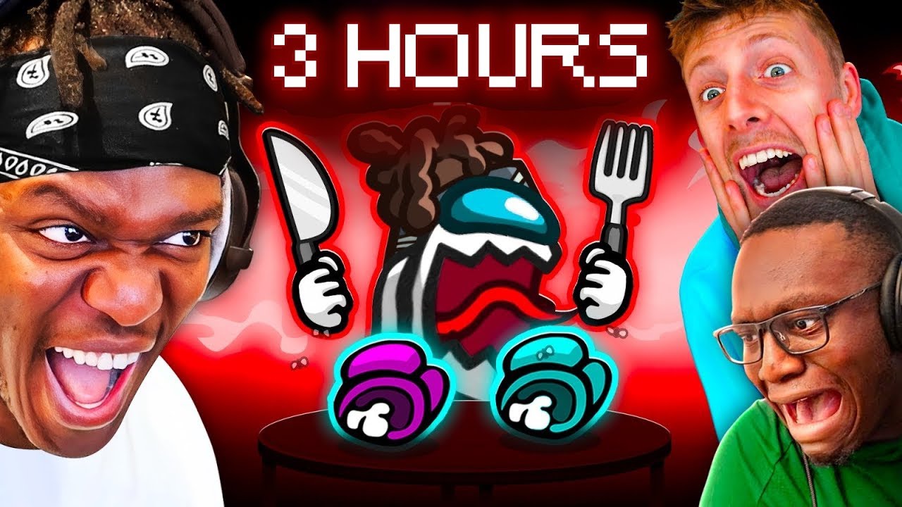 3 HOURS OF SIDEMEN AMONG US TO WATCH WHILST YOU EAT! - YouTube