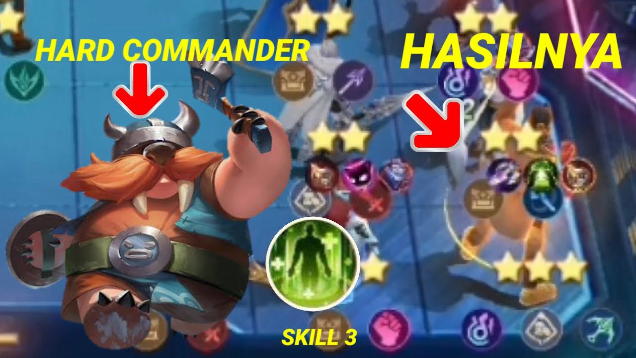 TUTORIAL COMMANDER RAGNAR SKILL 3 MAGIC CHESS JADI BRODY BINTANG TIGA ...