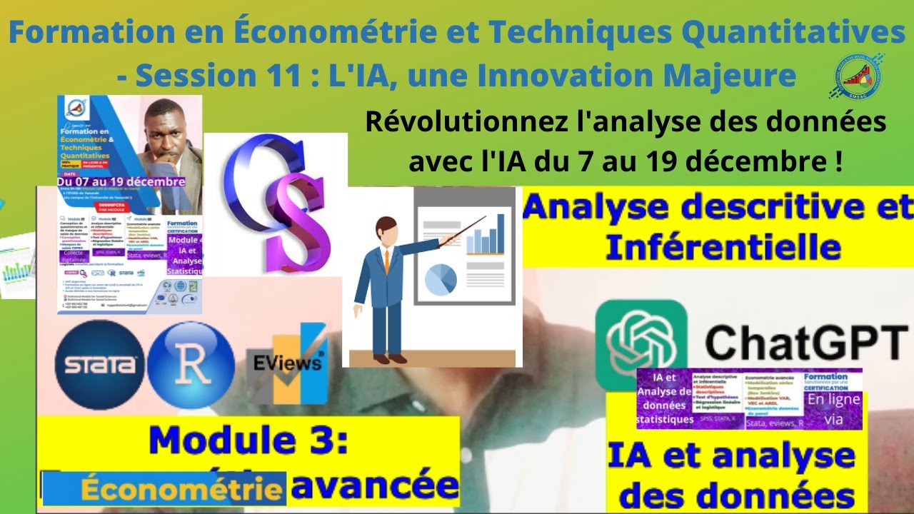 Formation en Économétrie, Techniques Quantitatives et IA: Maîtrisez les ...
