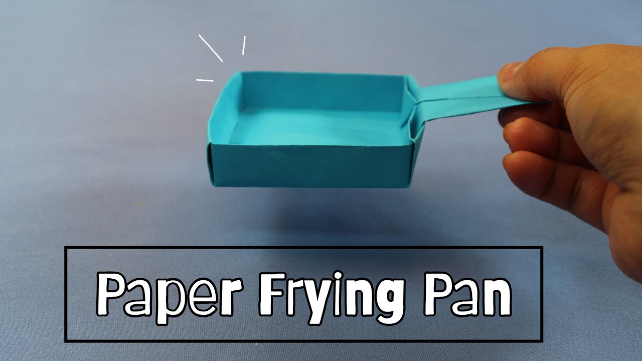 HOW TO MAKE A PAPER FRYING PAN | STEP BY STEP TUTORIAL | PAPER ORIGAMI ...