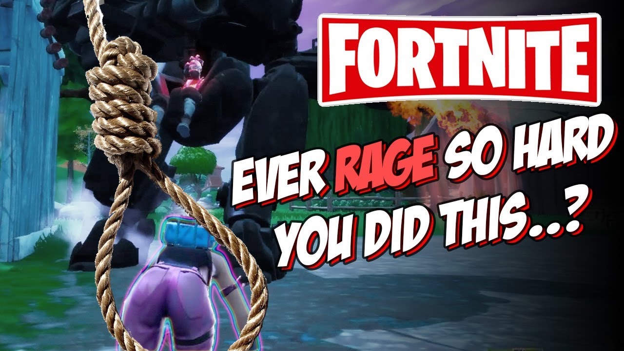 FORTNITE Funny Rage Quit - YouTube