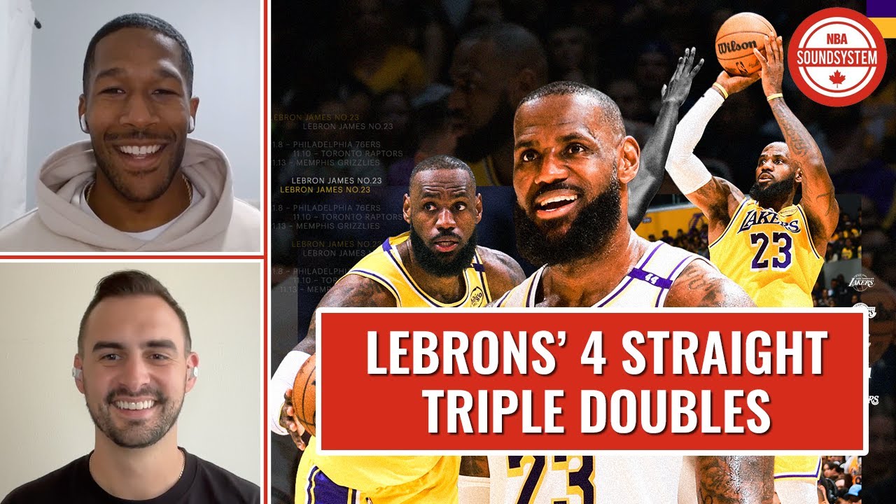 LeBron James' 4th Straight Triple Doubles - YouTube
