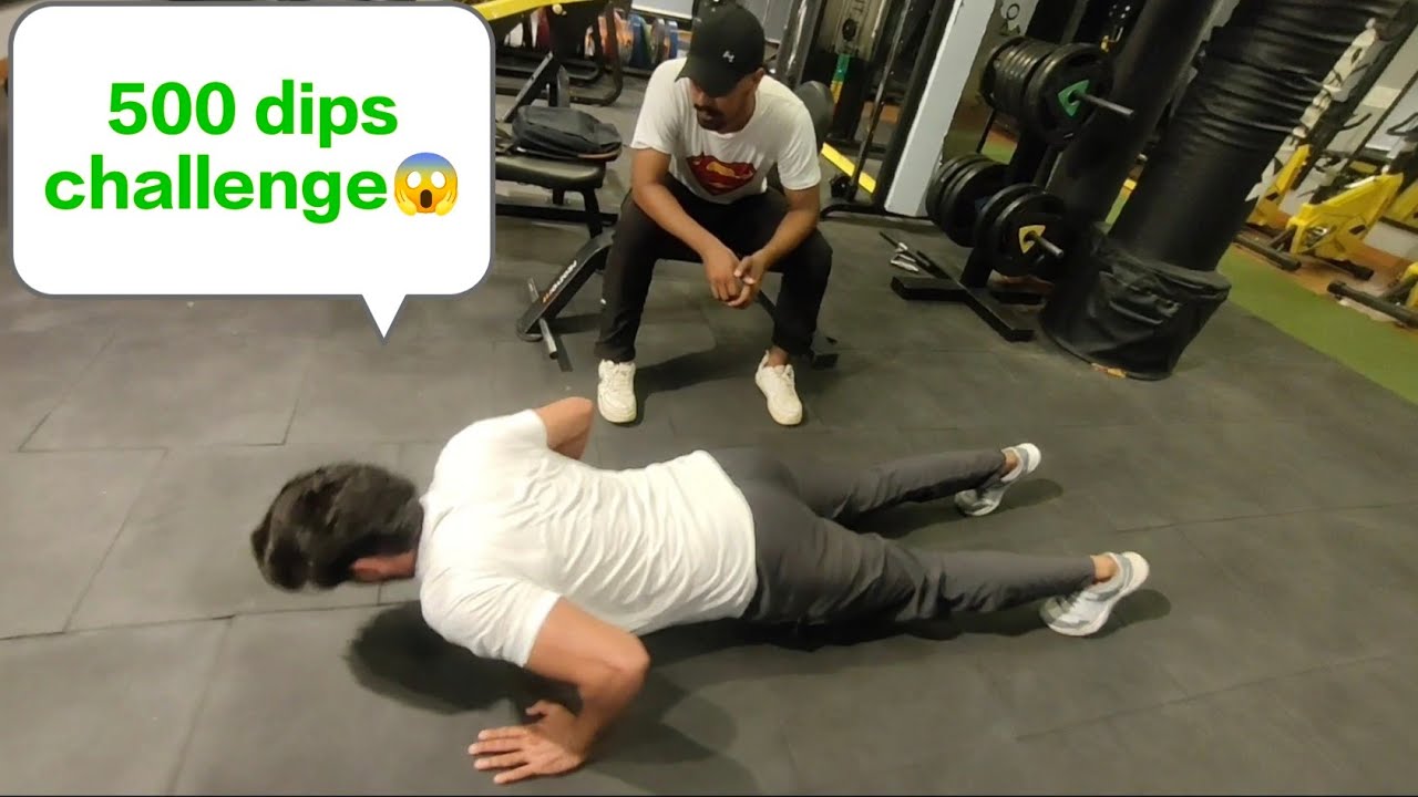 500 Dips Challenge 😱 😱 | Can I Do It ? | Gym Challenge | Epic Battle ...