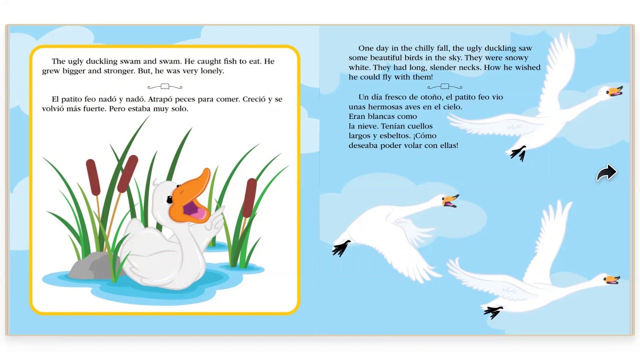 Spanish read aloud el patito feo - YouTube