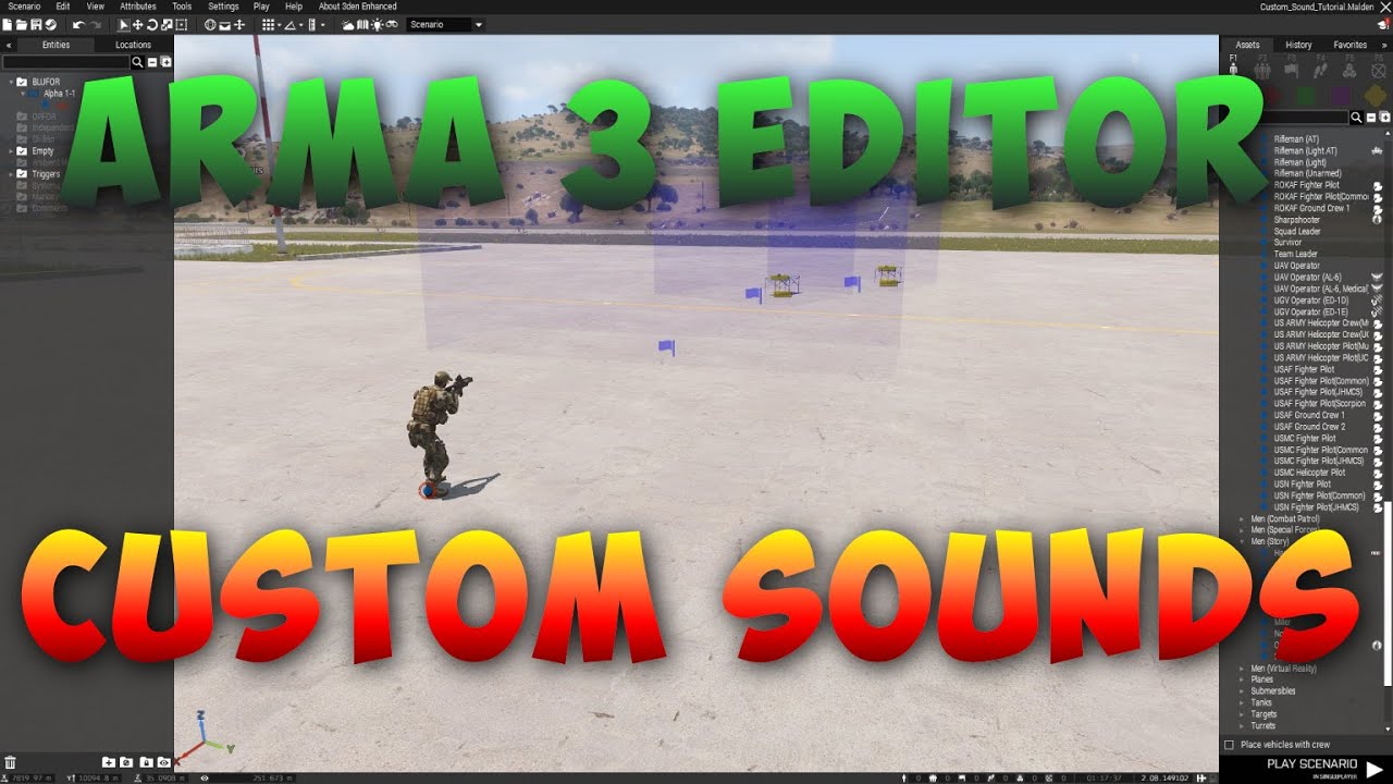 Arma 3 Editor | Custom Sounds - YouTube