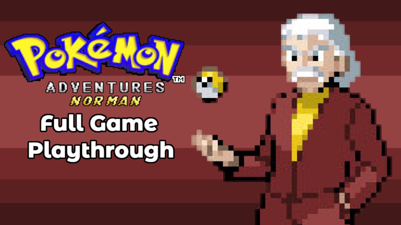 Pokemon Adventure's Norman (Rom Hack) | Full Game Playthrough - YouTube