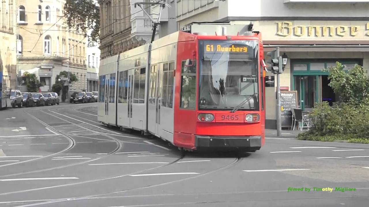 Trams in Bonn, Germany - Straßenbahnen in Bonn Deutschland - YouTube