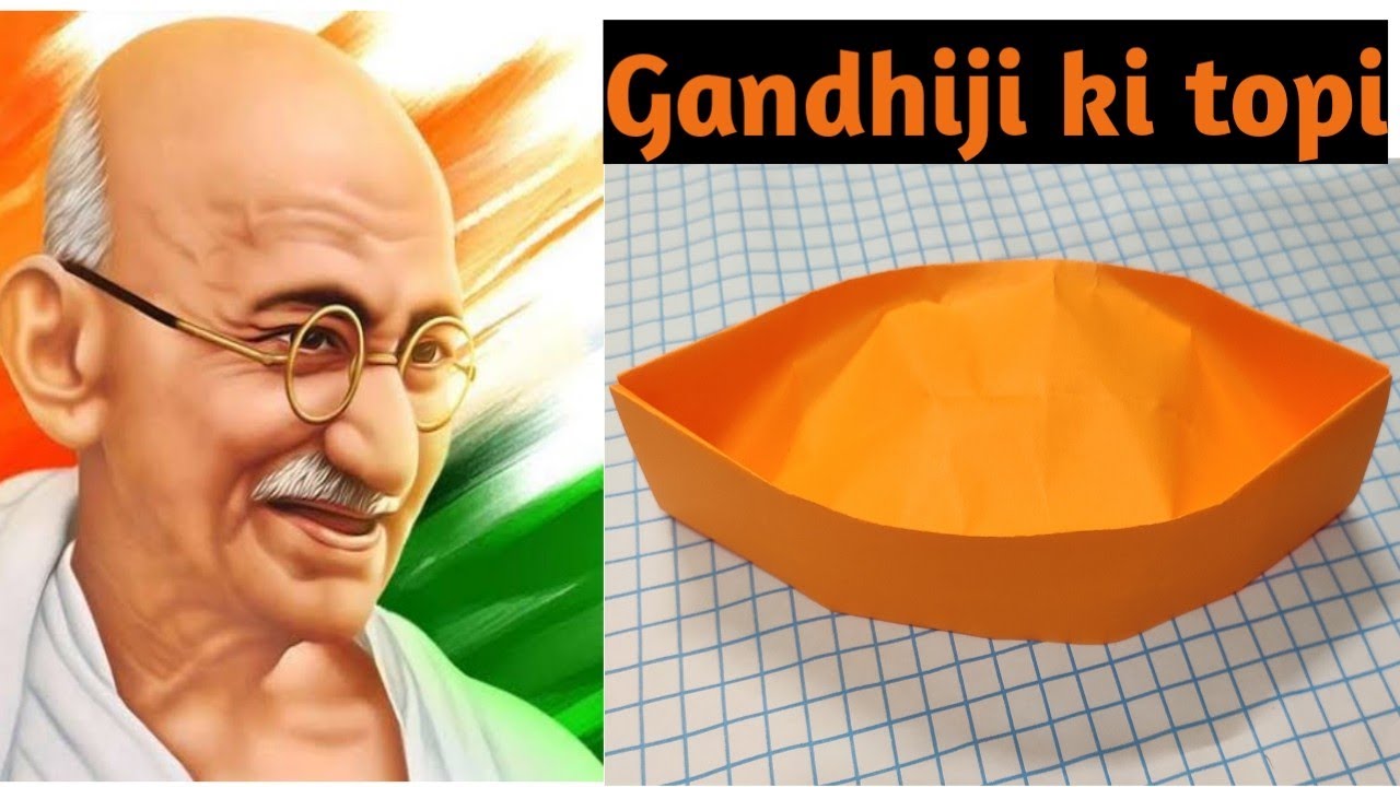 Gandhiji ki topi || Chacha nehru cap || Gandhiji cap #origami #youtube ...