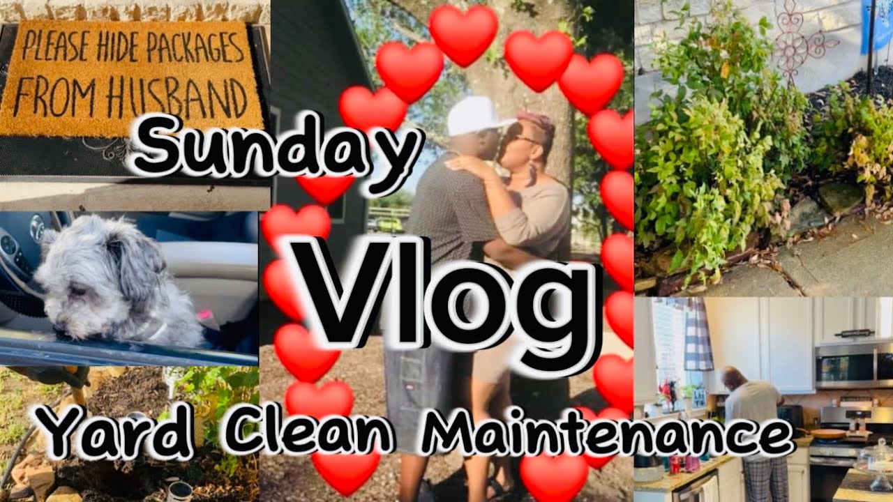 Sunday Vlog: Front Yard Clean Up• A Little Landscaping• JstDorice - YouTube