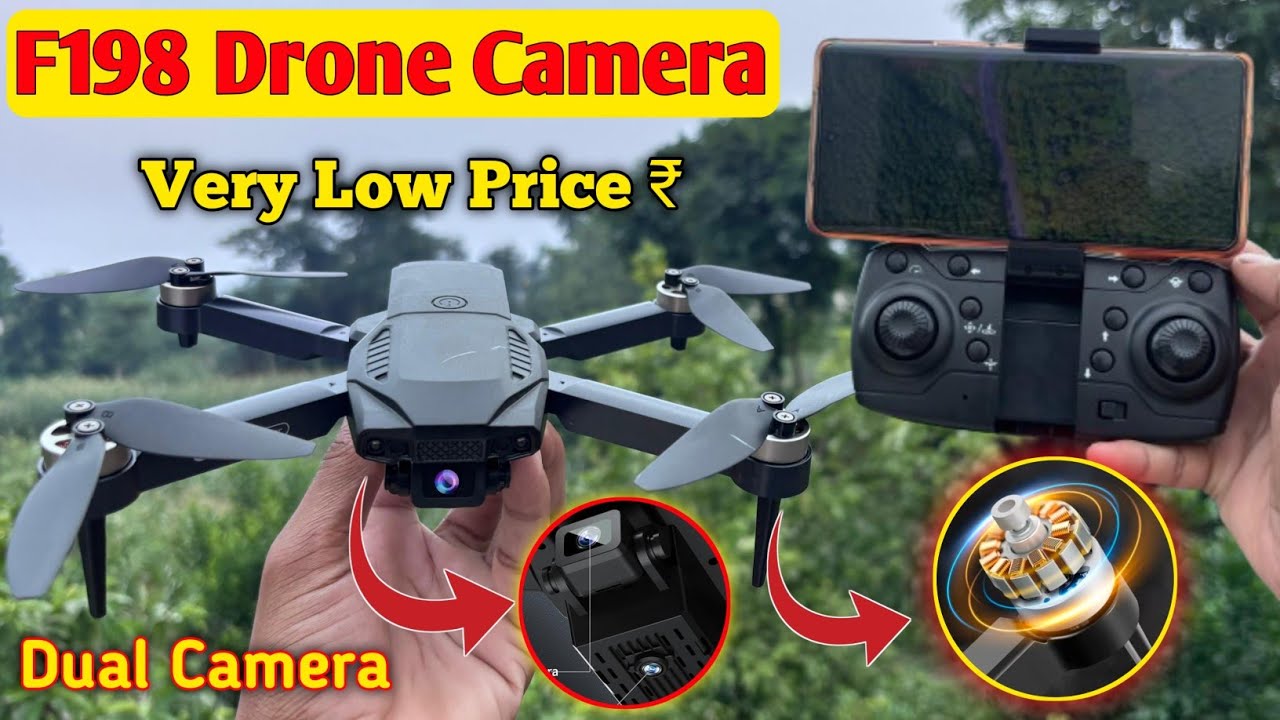 F198 Brushless Motor Drone Camera | Best Dual Camera Drone Under ₹2000 ...