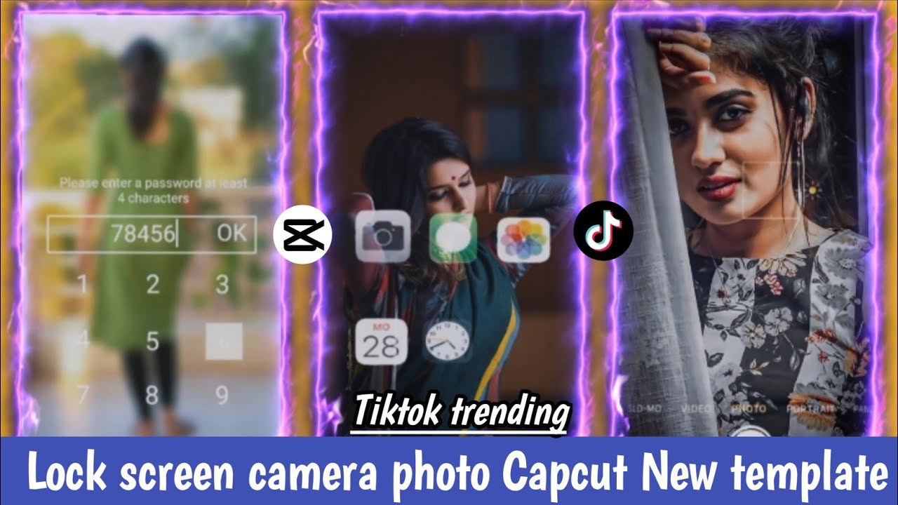 Lock screen camera photo Capcut New template||Capcut template Tutorial||Tiktok trending - YouTube