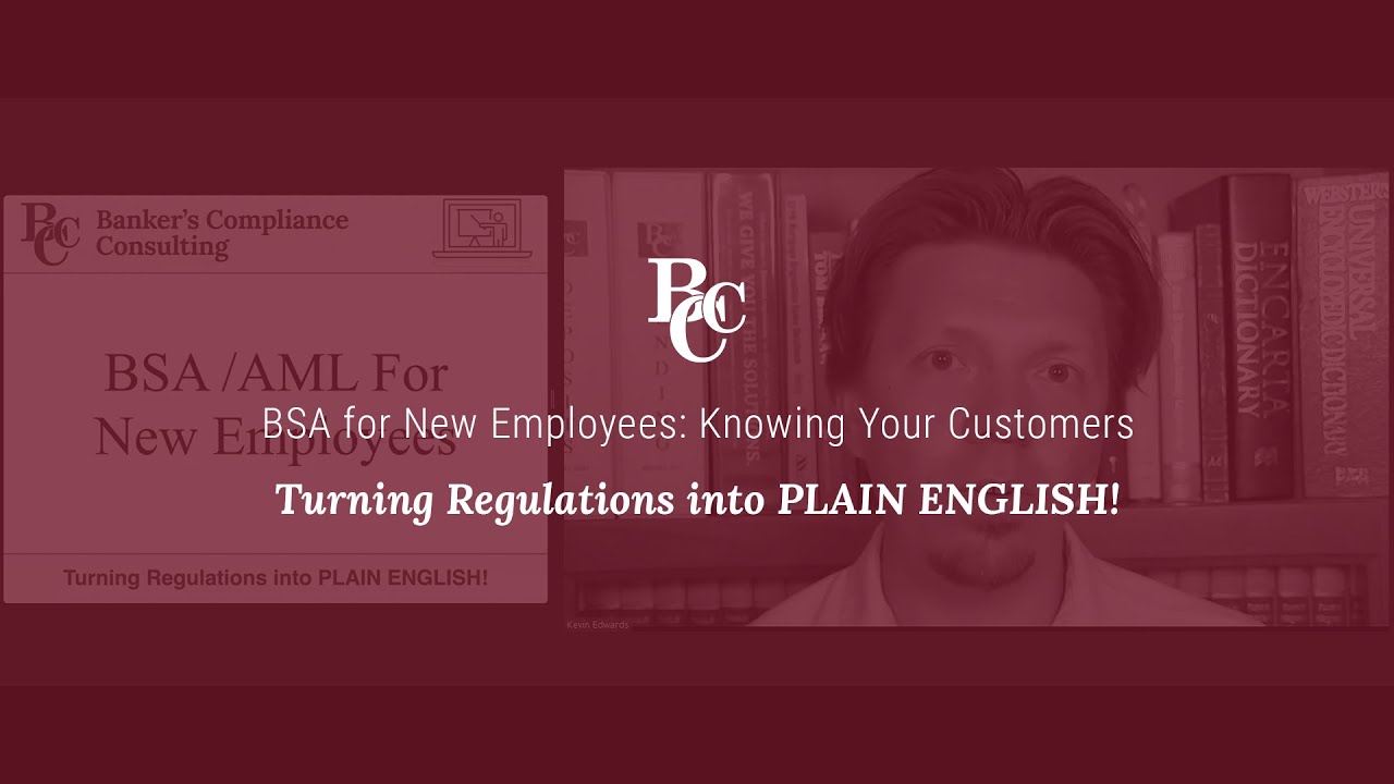 Banker's BSA Guide to the Basics - CIP, CDD, ECDD and CDDBO - YouTube