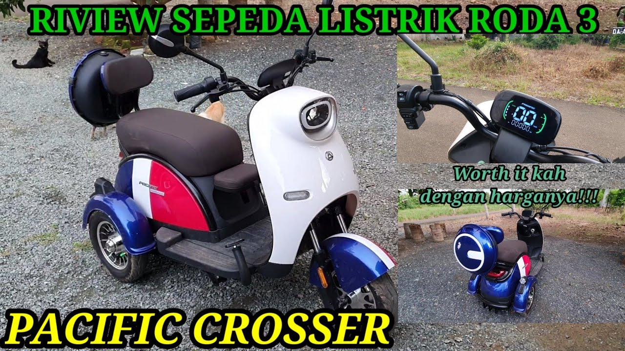 REVIEW SINGKAT SEPEDA LISTRIK PACIFIC CROSSER RODA 3 #sepedalistrik # ...